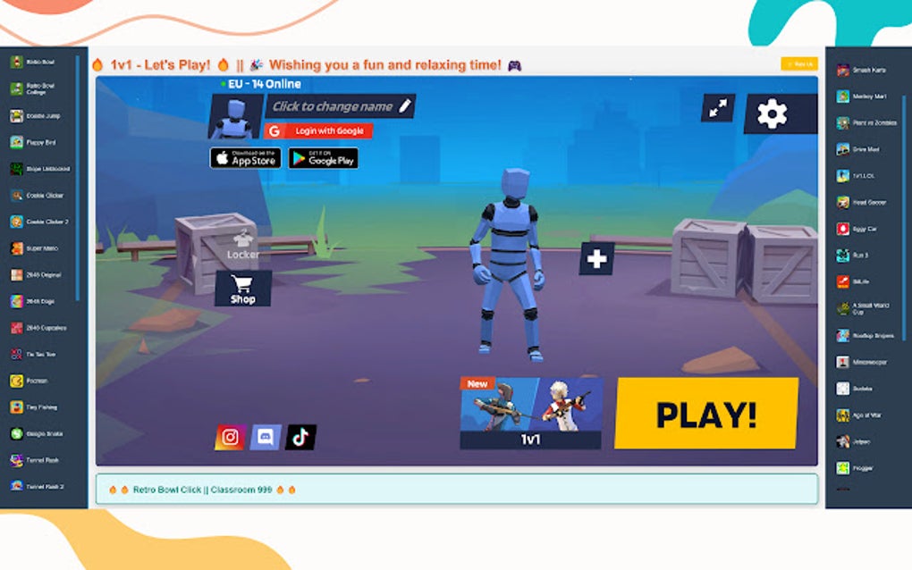 1v1 Unblocked - Let's Play! for Google Chrome - Extension Download