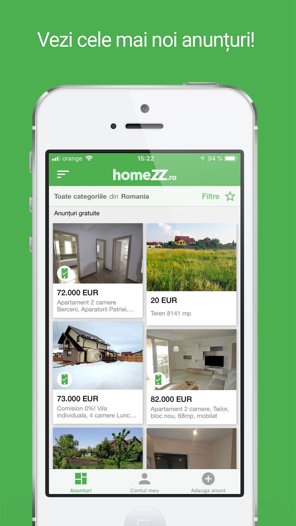 HomeZZ.ro -Anunturi Imobiliare for iPhone - Download