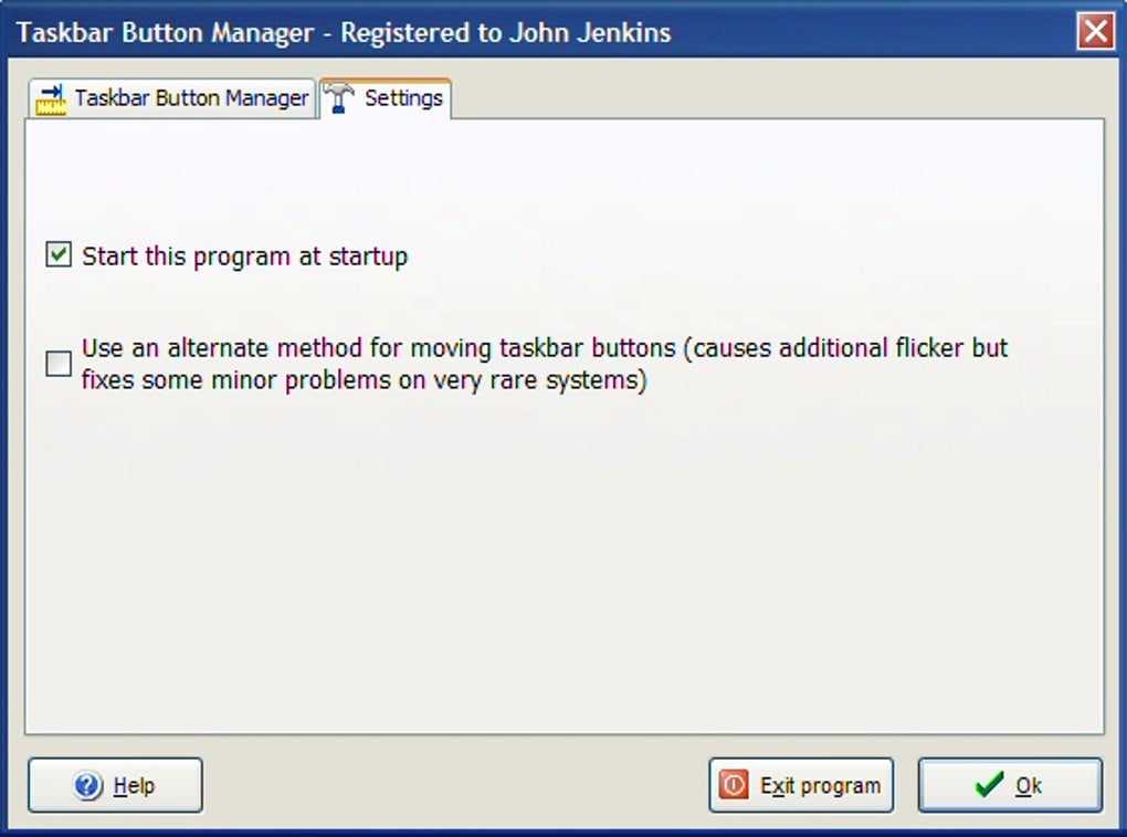 Taskbar Button Manager - Download
