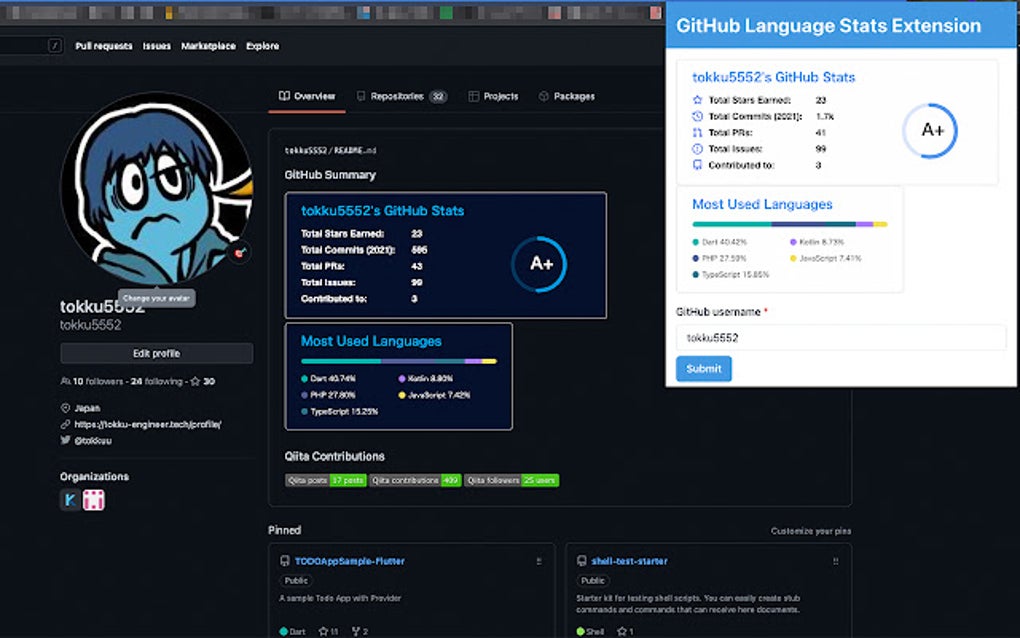 GitHub Language Stats para Google Chrome - Extensão Download GitHub Language Stats para Google Chrome - Extensão Download
