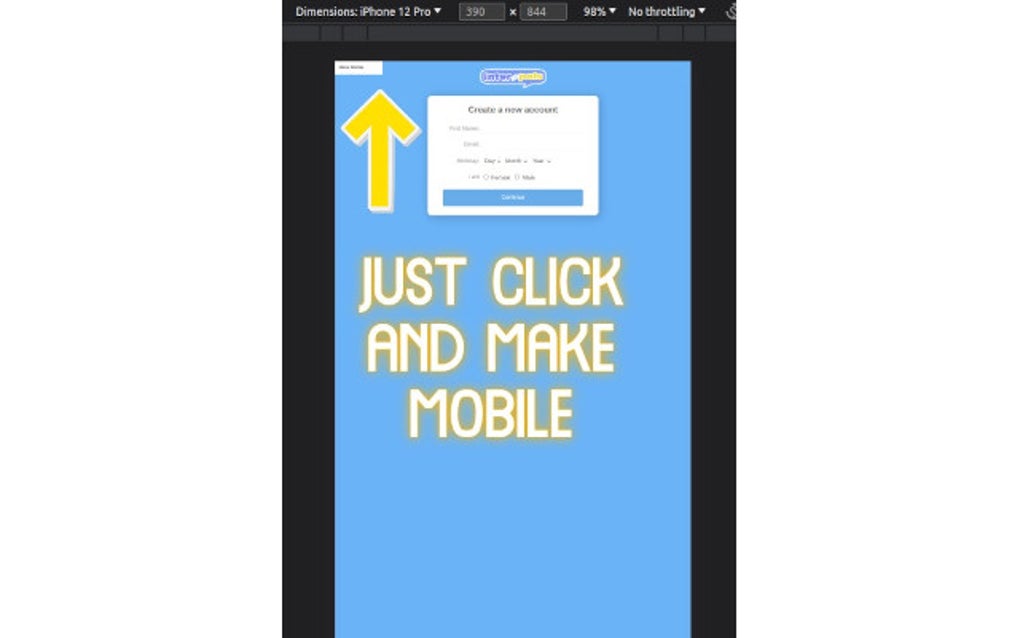 Make Mobile View สำหรับ Google Chrome - ส่วนขยาย ดาวน์โหลด