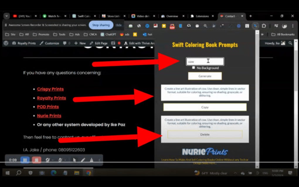 Swift Coloring Book Prompts for Google Chrome - Extension Download