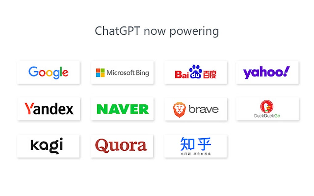 ChatGPT - Google, Bing, Baidu, More für Google Chrome - Erweiterung Download