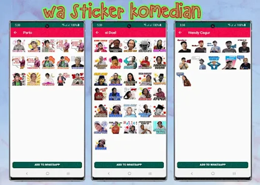 Kumpulan Stiker WA Animasi for Android - Download