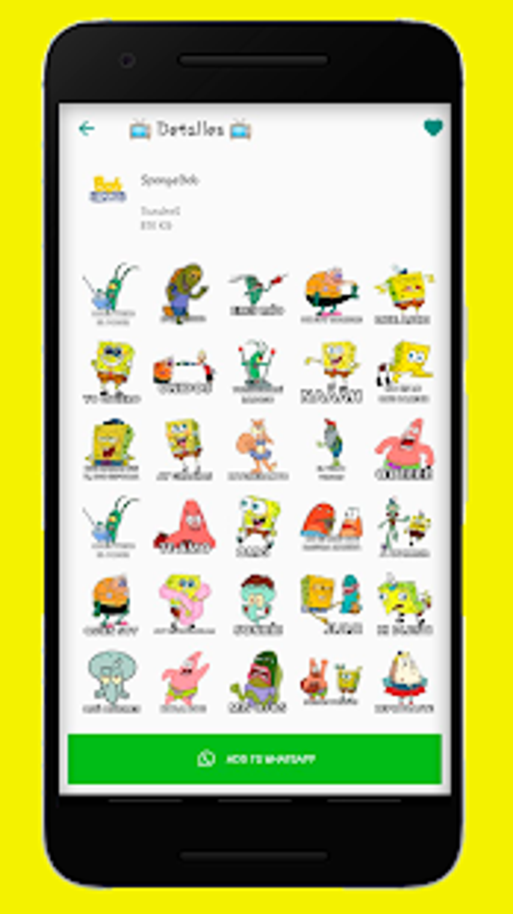SpongeBob meme Stickers for WhatsApp para Android - Descargar