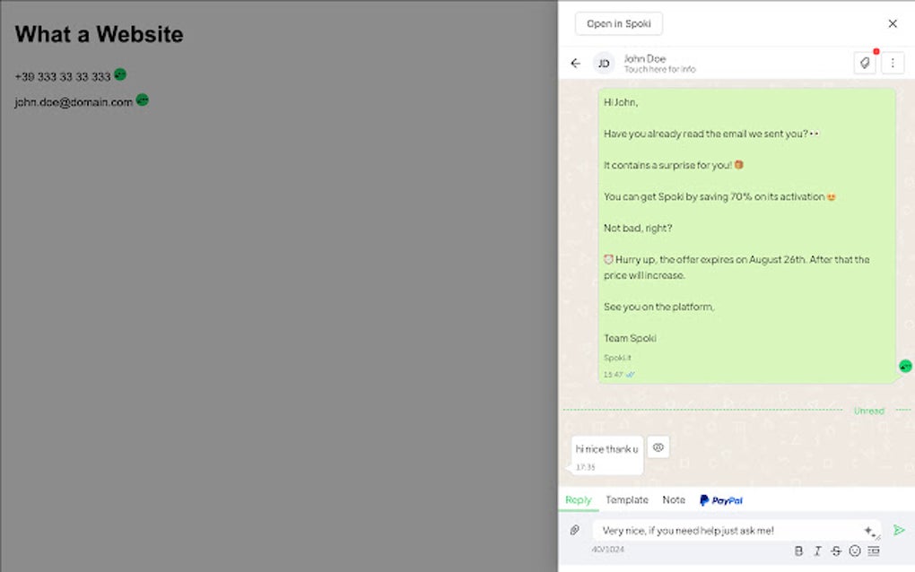 Spoki WhatsApp Chat para Google Chrome - Extensión Descargar