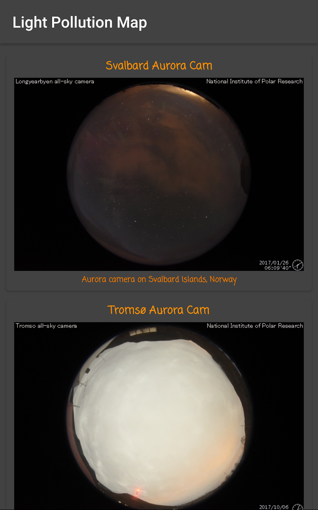 Light Pollution Map - Dark Sky Astronomy Tools for Android - Download