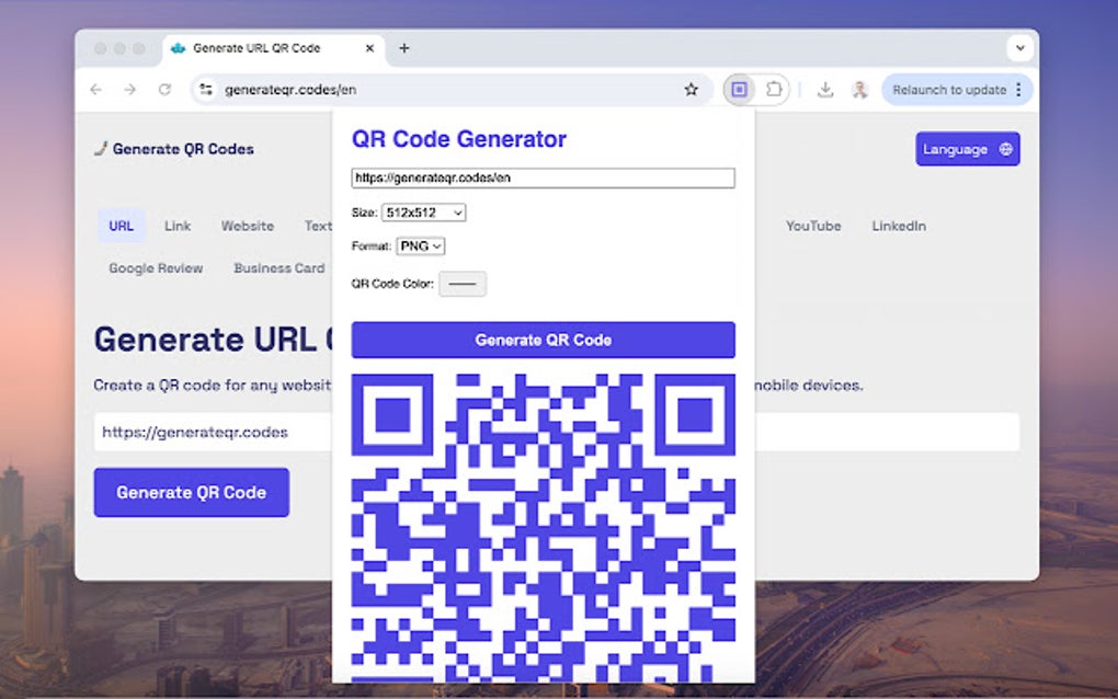 Generate QR Codes Google Chrome 용 - 확장 프로그램 다운로드 Generate QR Codes Google Chrome 용 - 확장 프로그램 다운로드