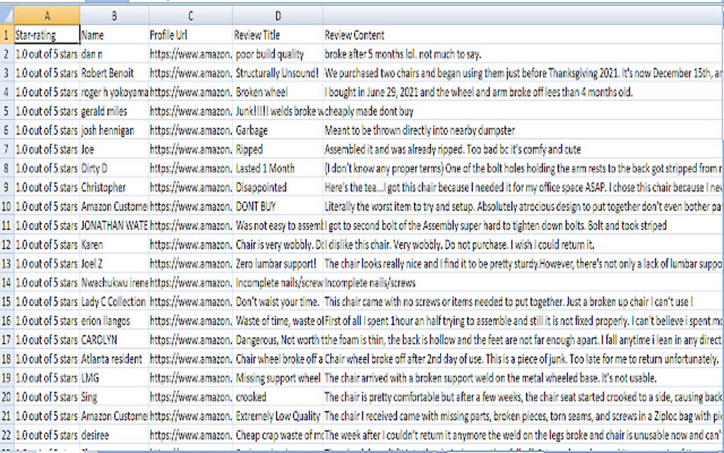 Amazon review export for Google Chrome - Extension Download