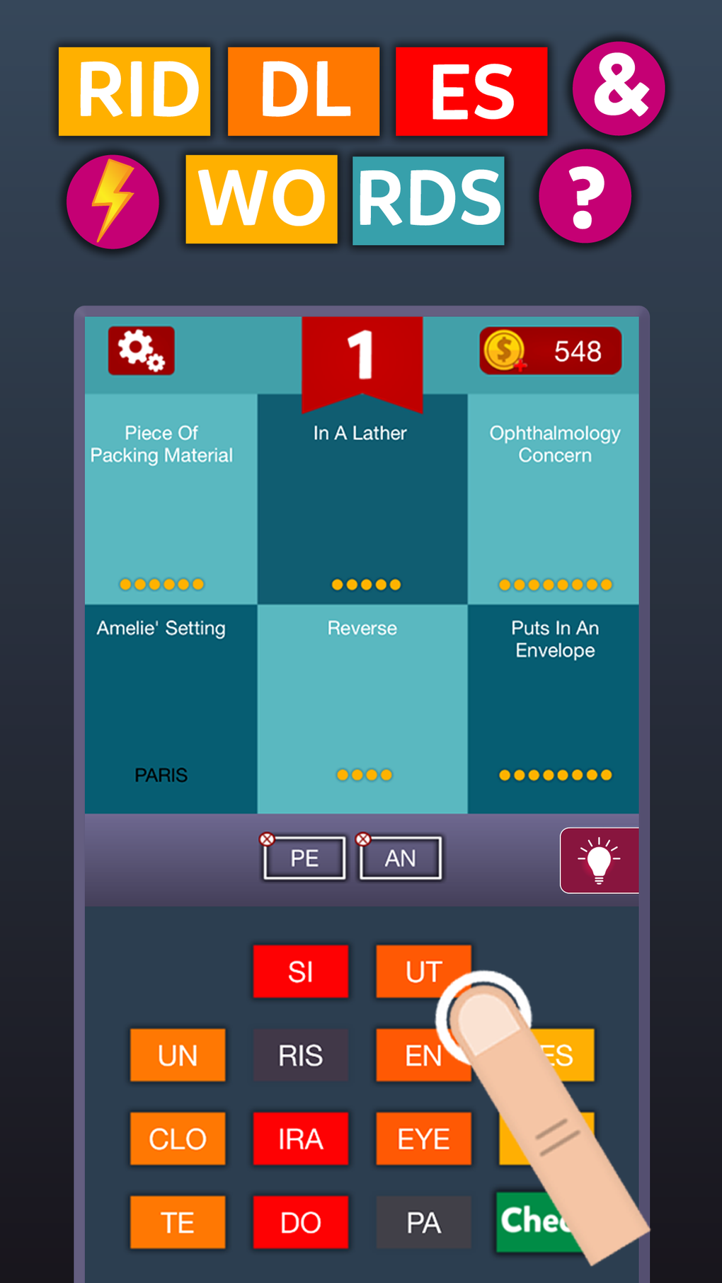 Riddles Words Puzzle Game For IPhone 