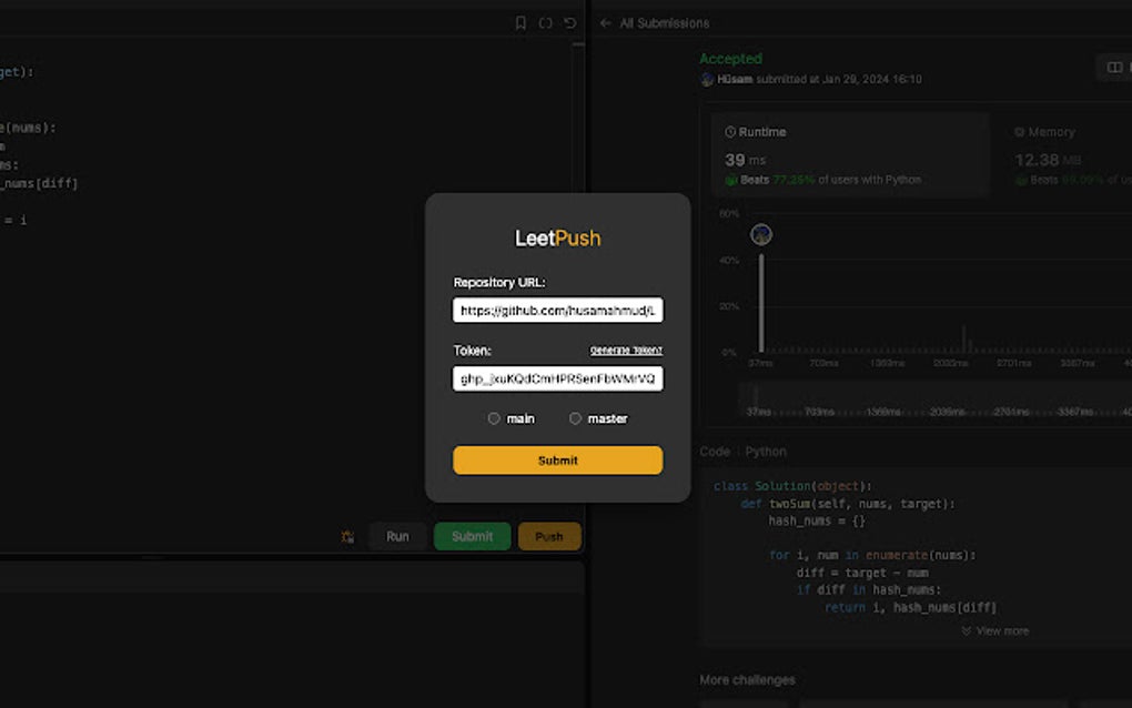 LeetPush for Google Chrome - Extension Download