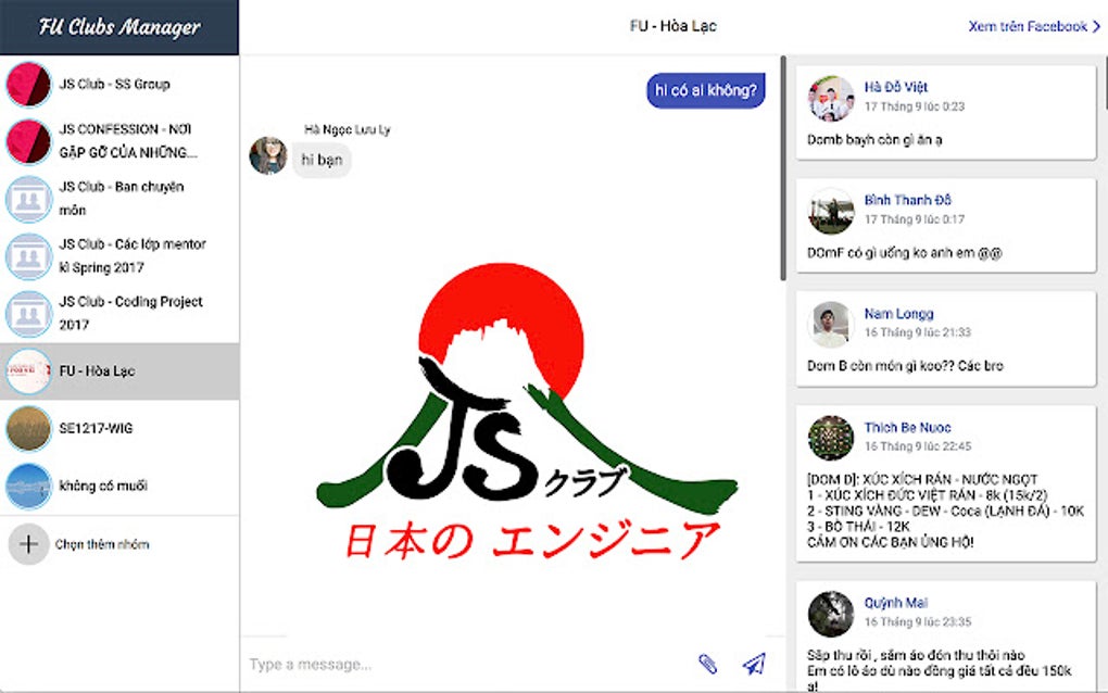 FU Clubs Manager for Google Chrome - Extension Download