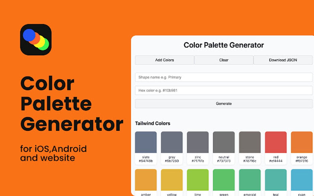 Color Palette Generator pour Google Chrome - Extension Télécharger