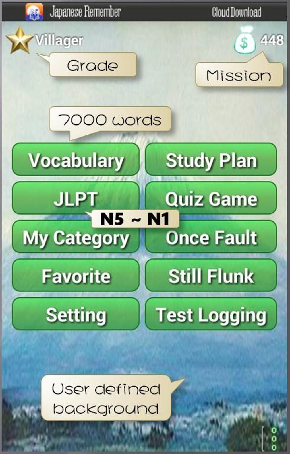 Japanese Remember JLPT N5N1 APK para Android - Descargar