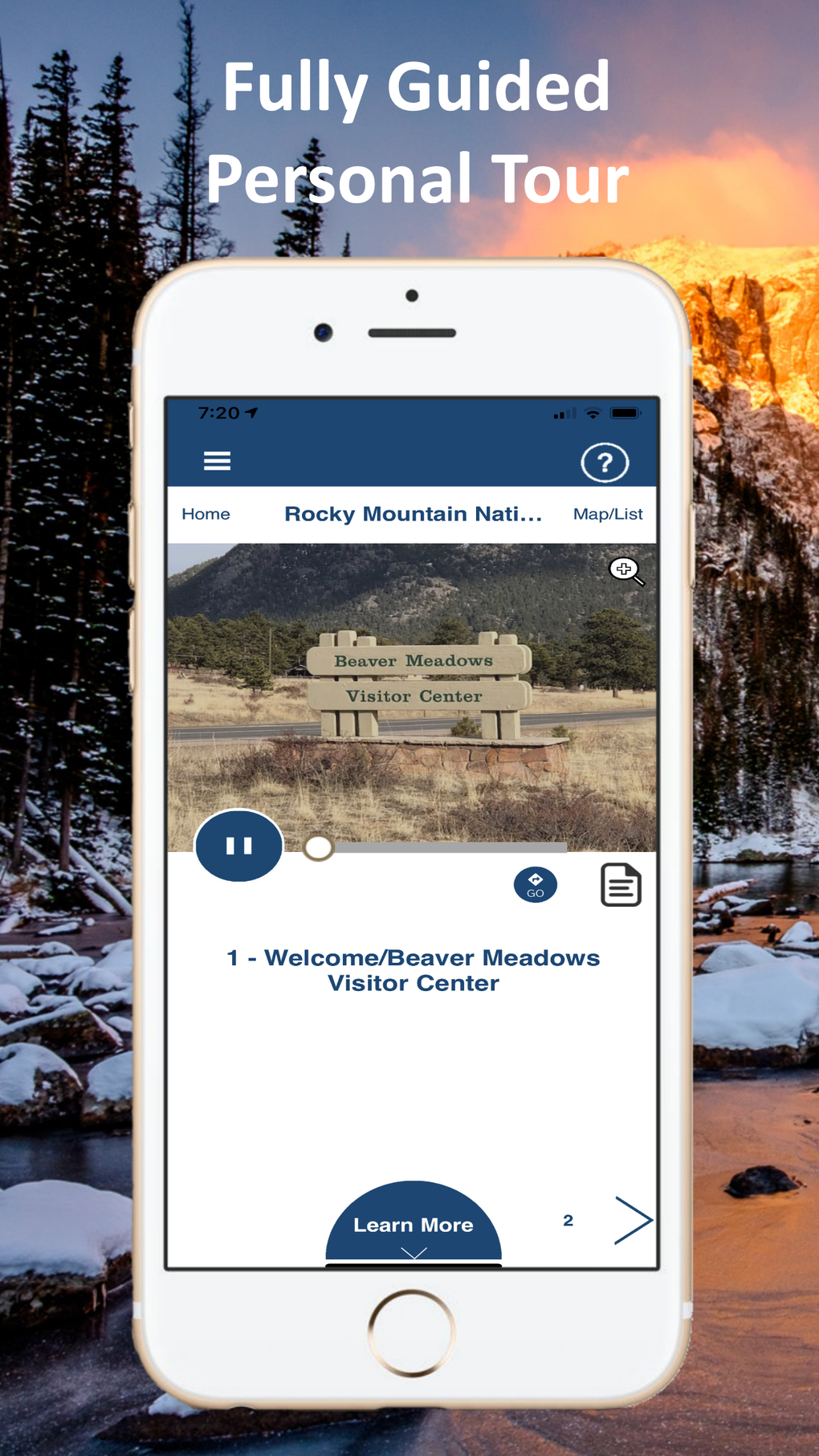 Rocky Mountain Audio GPS Guide para iPhone - Descargar