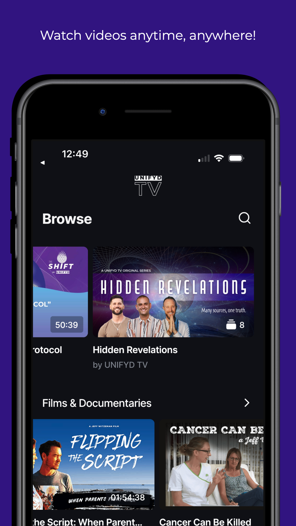UNIFYD TV for iPhone - Download