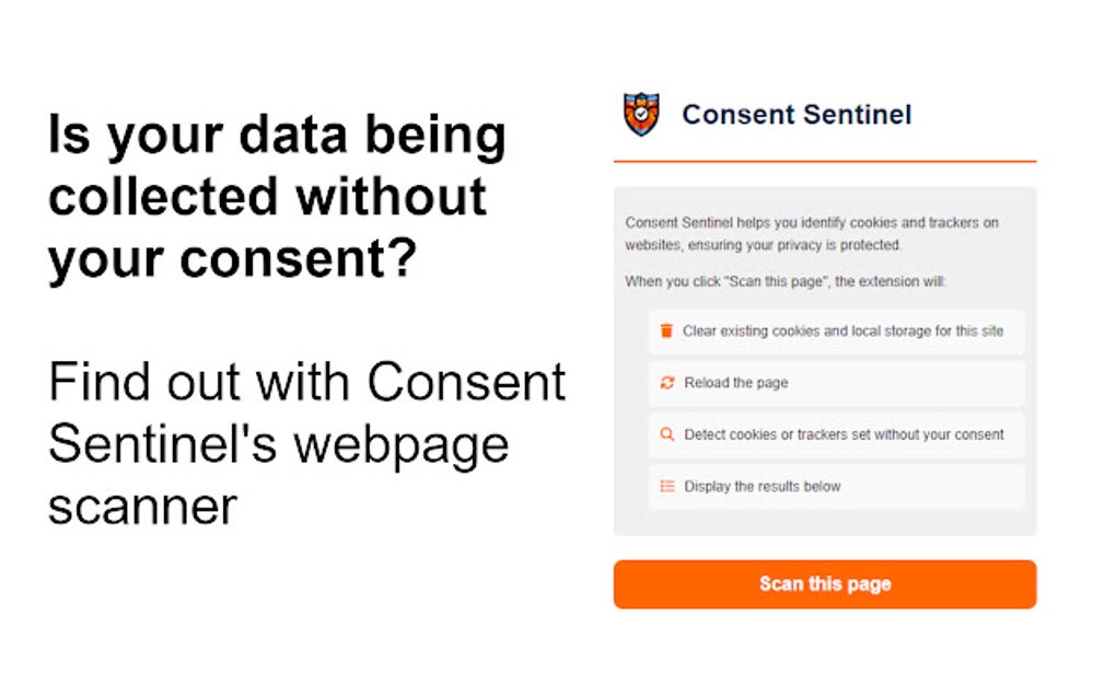Consent Sentinel สำหรับ Google Chrome - ส่วนขยาย ดาวน์โหลด