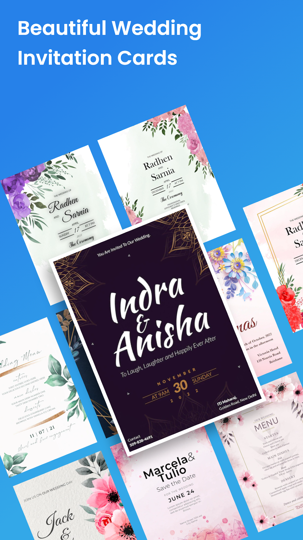 Digital Wedding Card Maker for Android - Download
