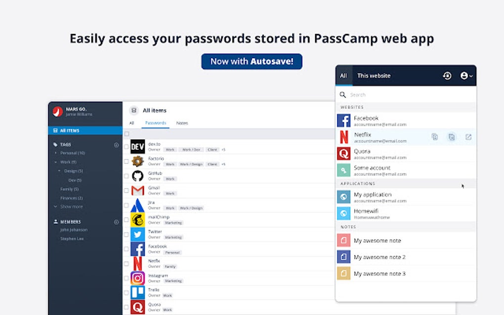 PassCamp: Password Manager para Google Chrome - Extensión Descargar