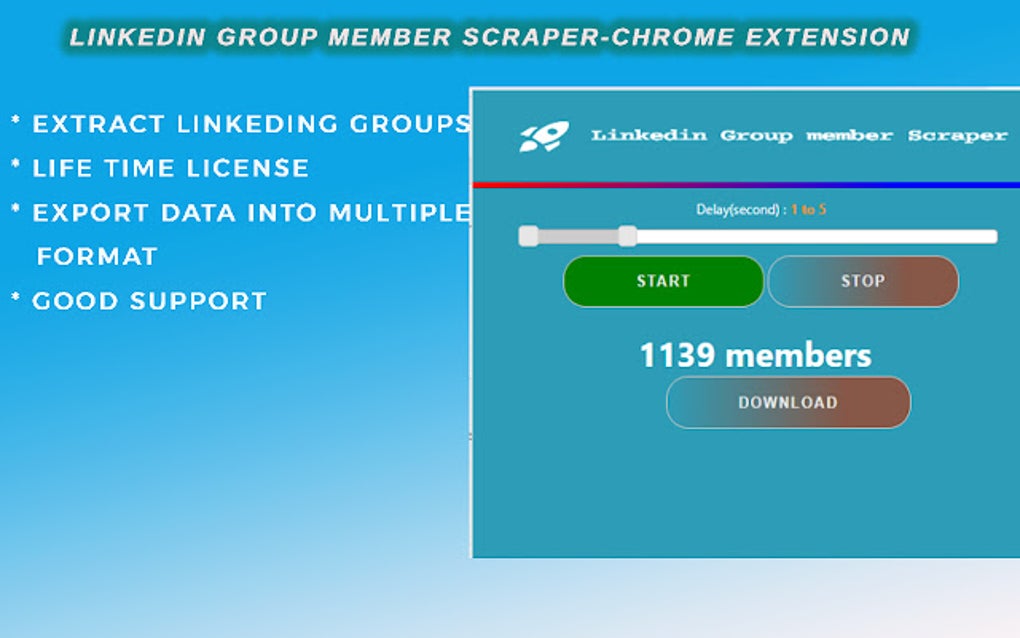 Linkedin Group Members Extractor for Google Chrome - Extension Download