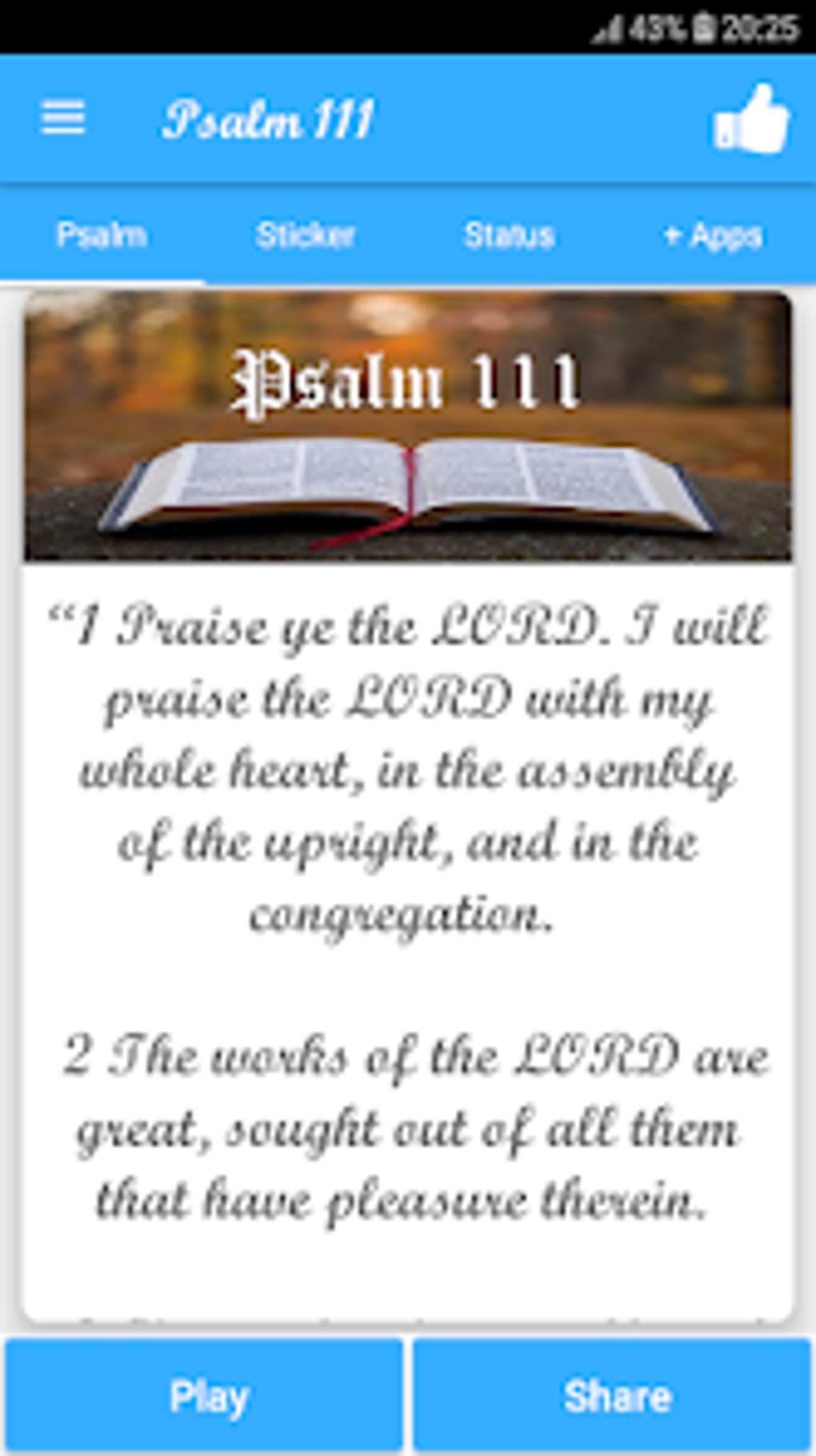 Psalm 111 for Android - Download