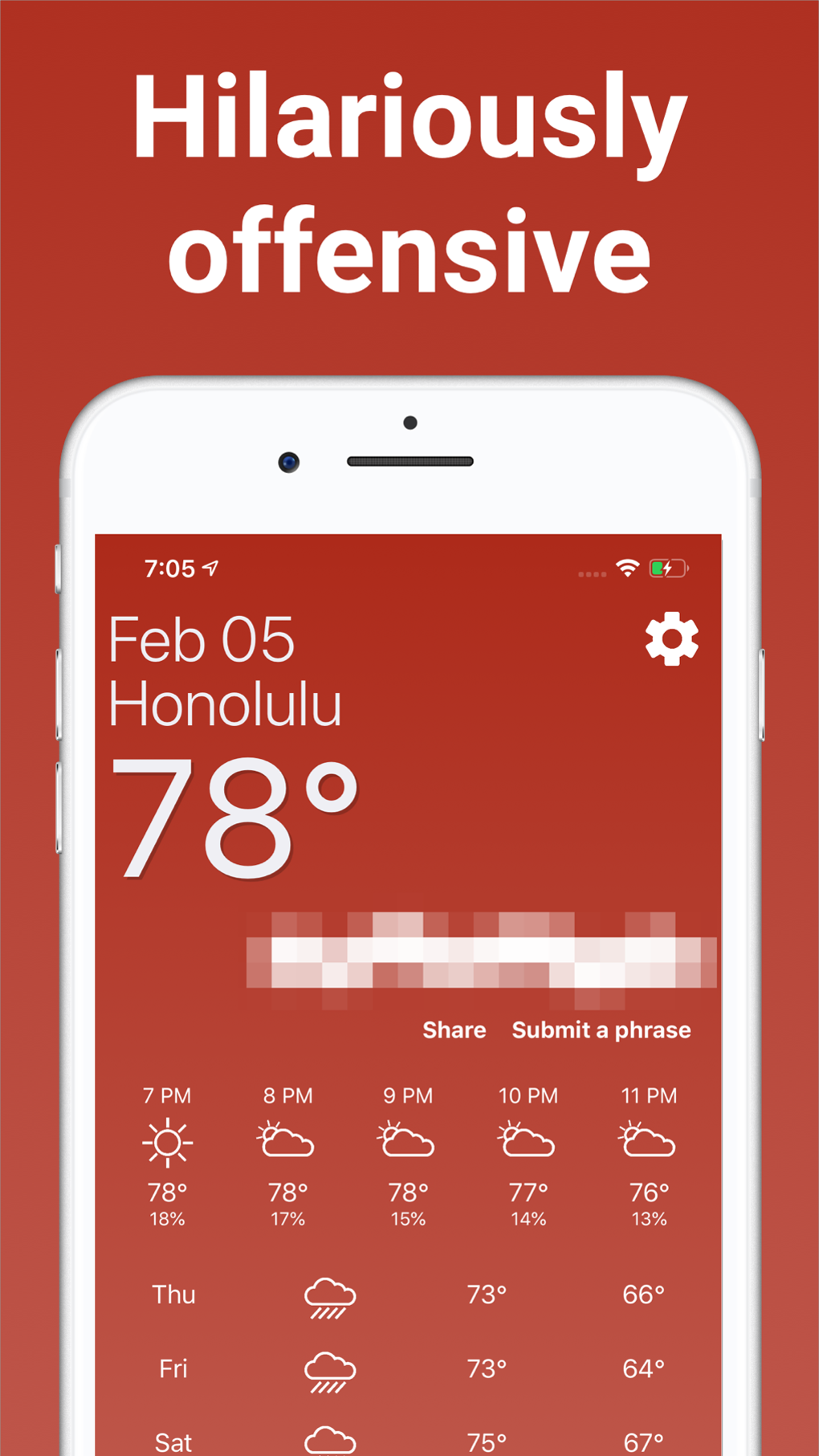Funny Weather - Rude Forecasts for iPhone - Download