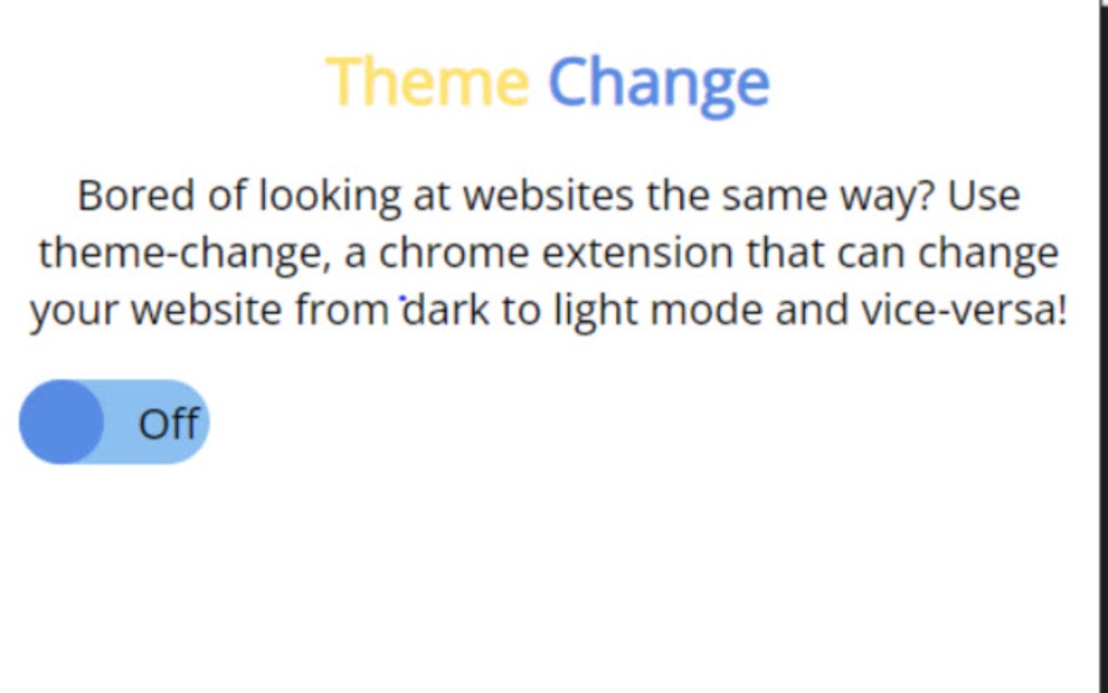 Theme Change Extension Google Chrome 용 - 확장 프로그램 다운로드