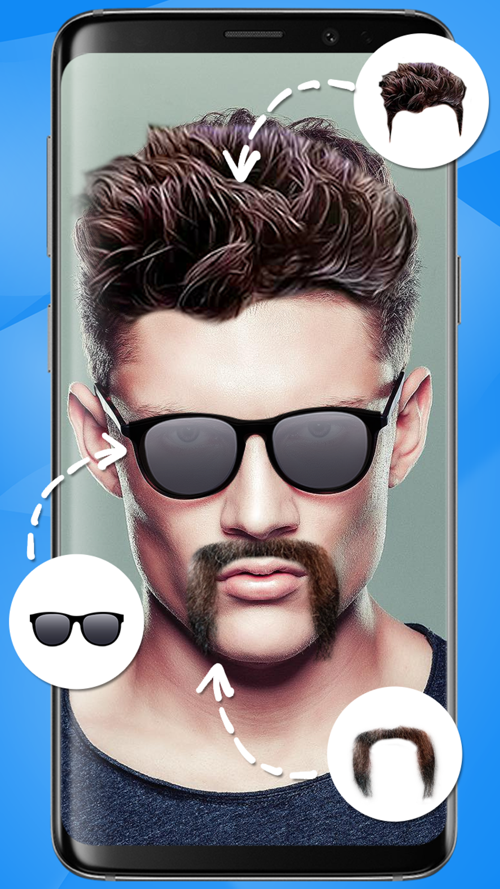 Android 용 Boys Hairstyle: Selfie Camera Hair Salon For Men - 다운로드