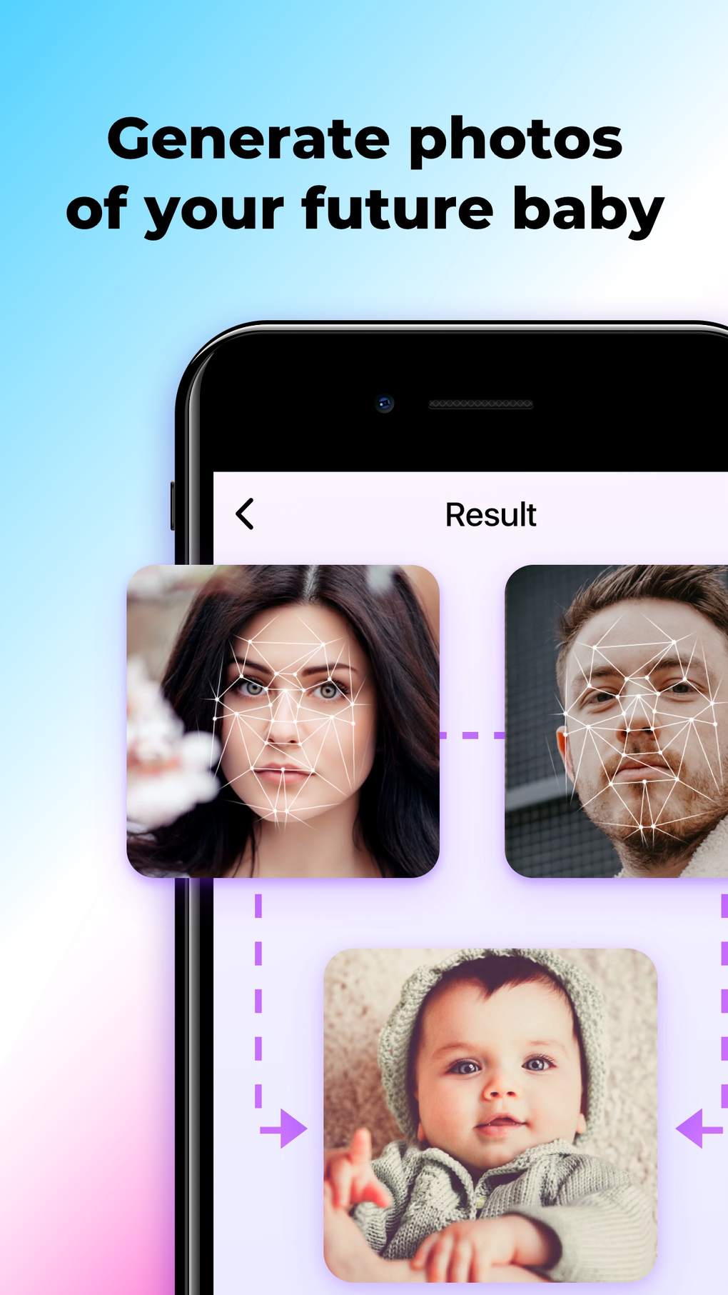 Baby Generator: AI Face Mix для iPhone — Скачать