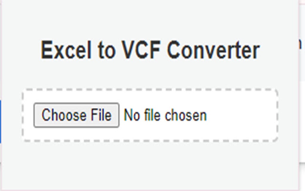 Excel to VCF Converter for Google Chrome - Extension Download
