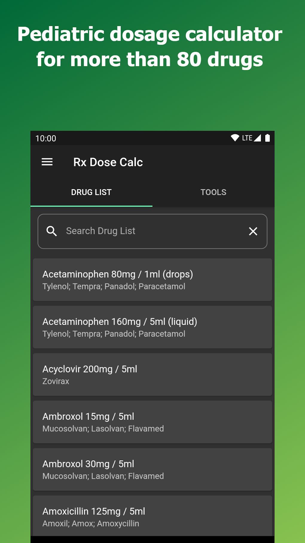 Pediatric Dose Calculator Android 