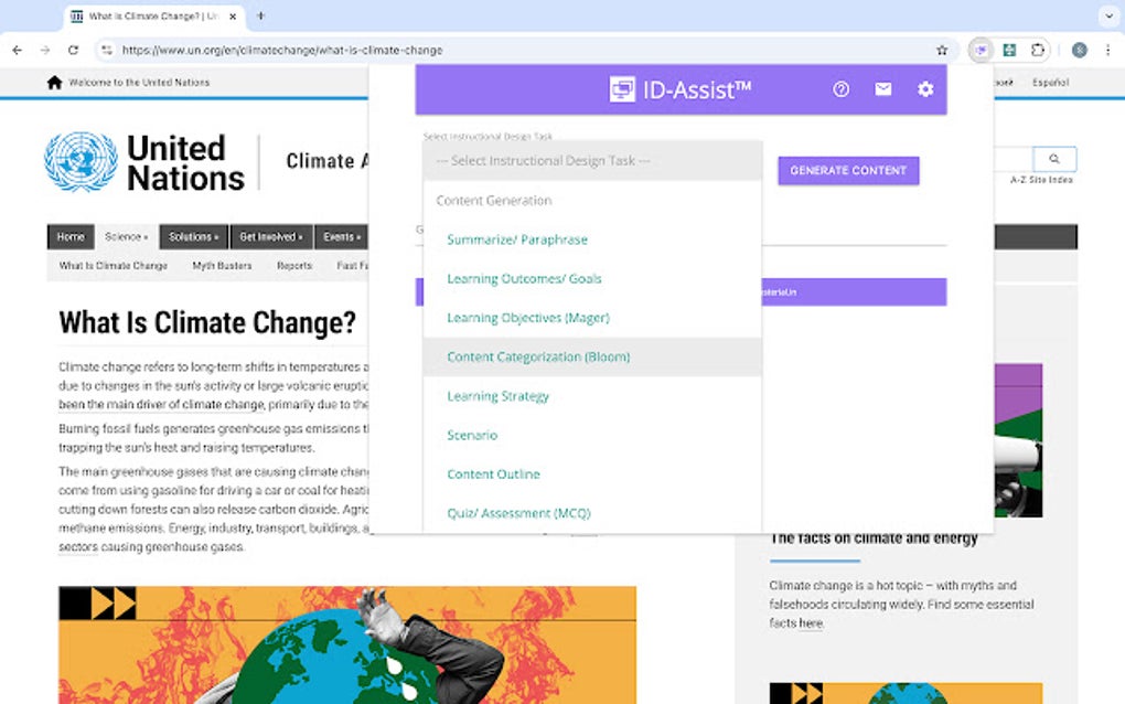 ID-Assist: AI-Enabled Instructional Design para Google Chrome - Extensión Descargar