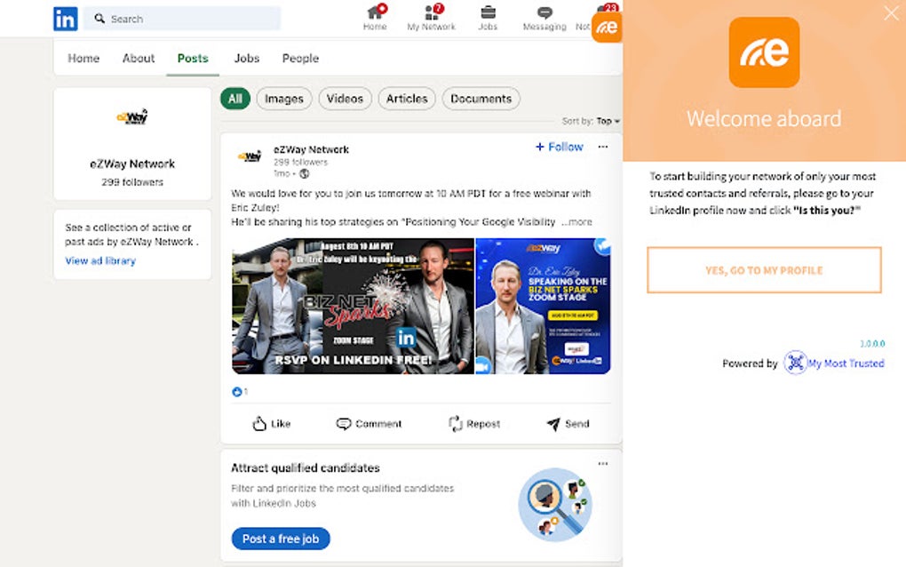 eZWay Network Google Chrome 용 - 확장 프로그램 다운로드
