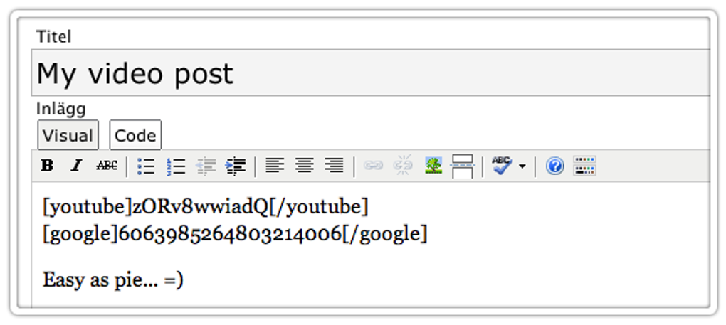Video Embedder for WordPress - Download