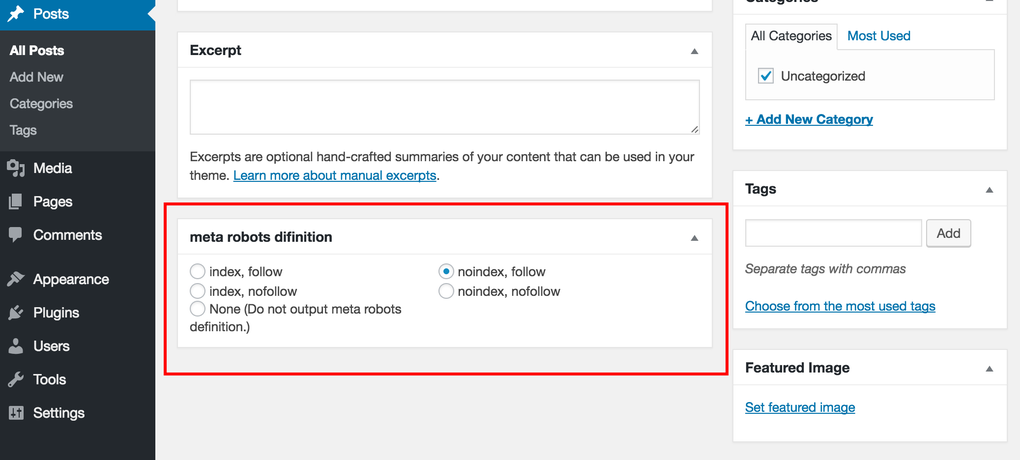 mypace Custom Meta Robots para WordPress - Descargar