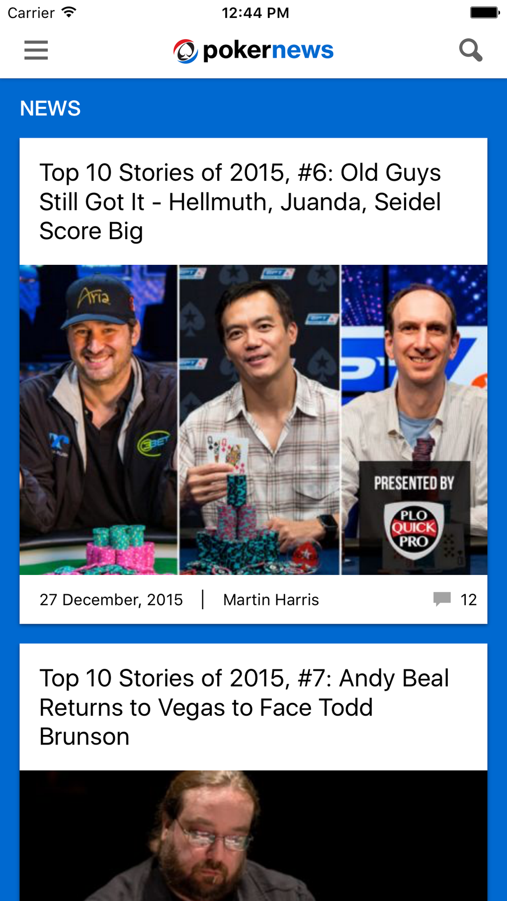 PokerNews.com para iPhone - Descargar