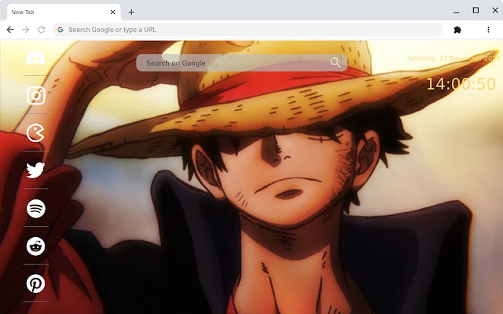 Live Wallpaper: Luffy Straw Hat - One Piece pour Google Chrome - Extension Télécharger