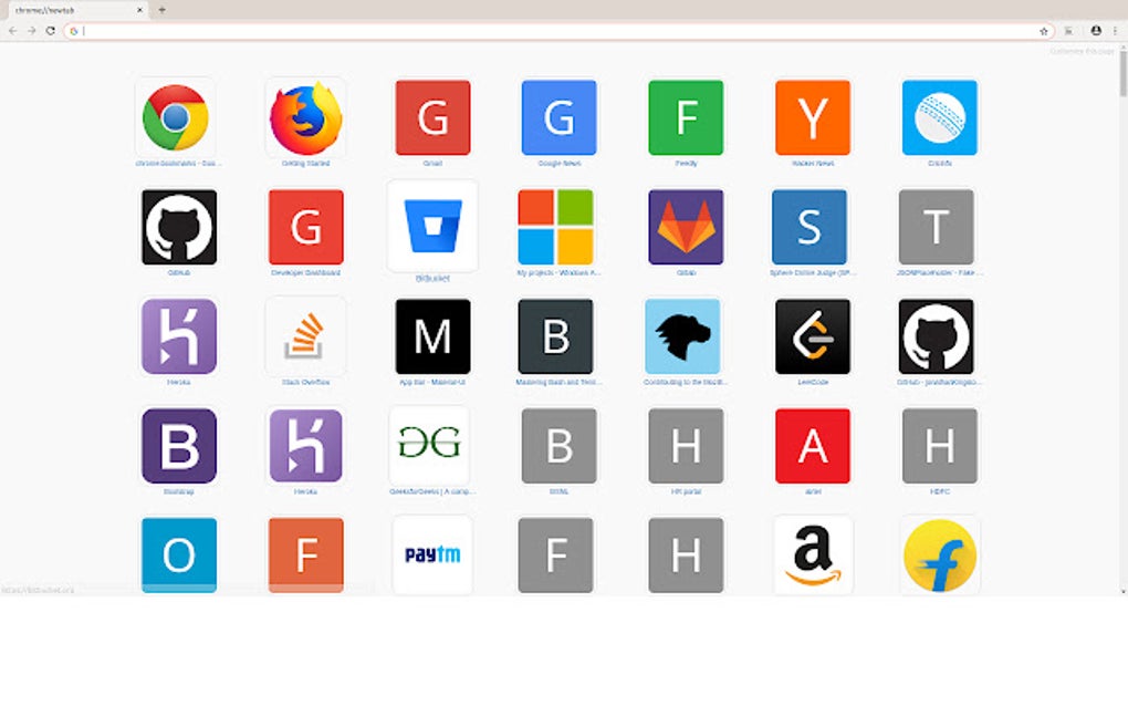 React new tab Google Chrome 용 - 확장 프로그램 다운로드