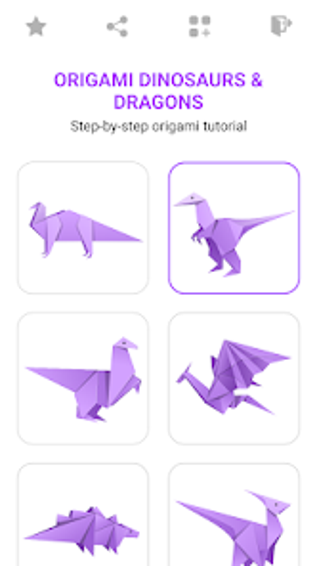 Origami Dinosaurs And Dragons para Android - Descargar