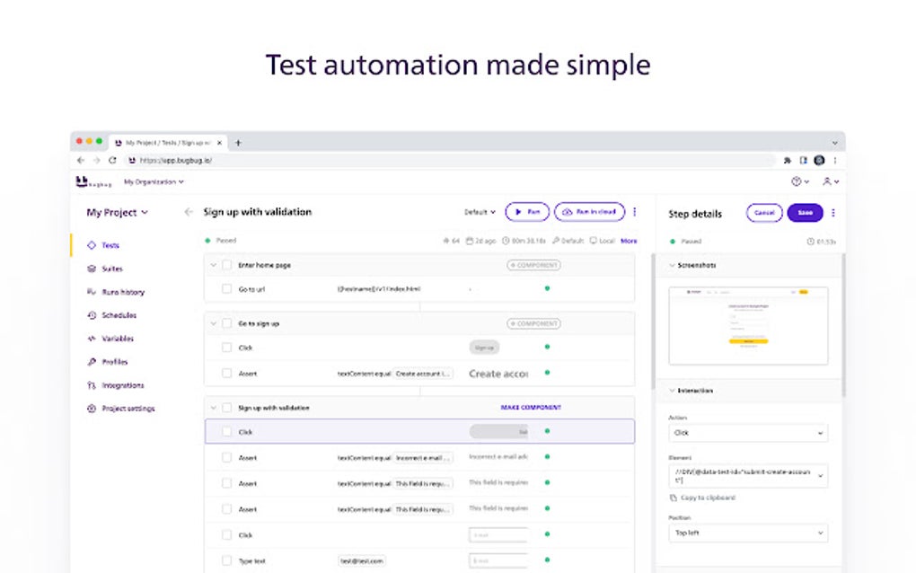BugBug Automation Testing for Google Chrome - Extension Download