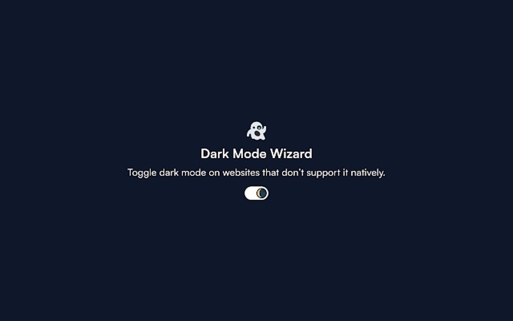 Dark Mode Wizard for Google Chrome - Extension Download