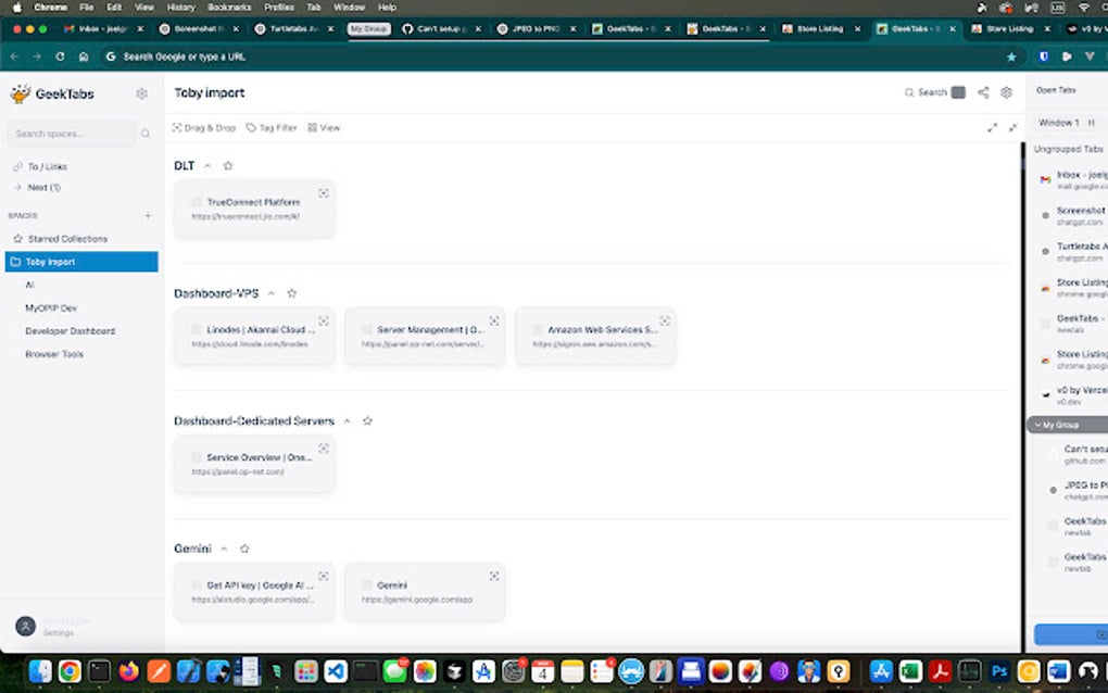 GeekTabs - Smart Tab Manager สำหรับ Google Chrome - ส่วนขยาย ดาวน์โหลด