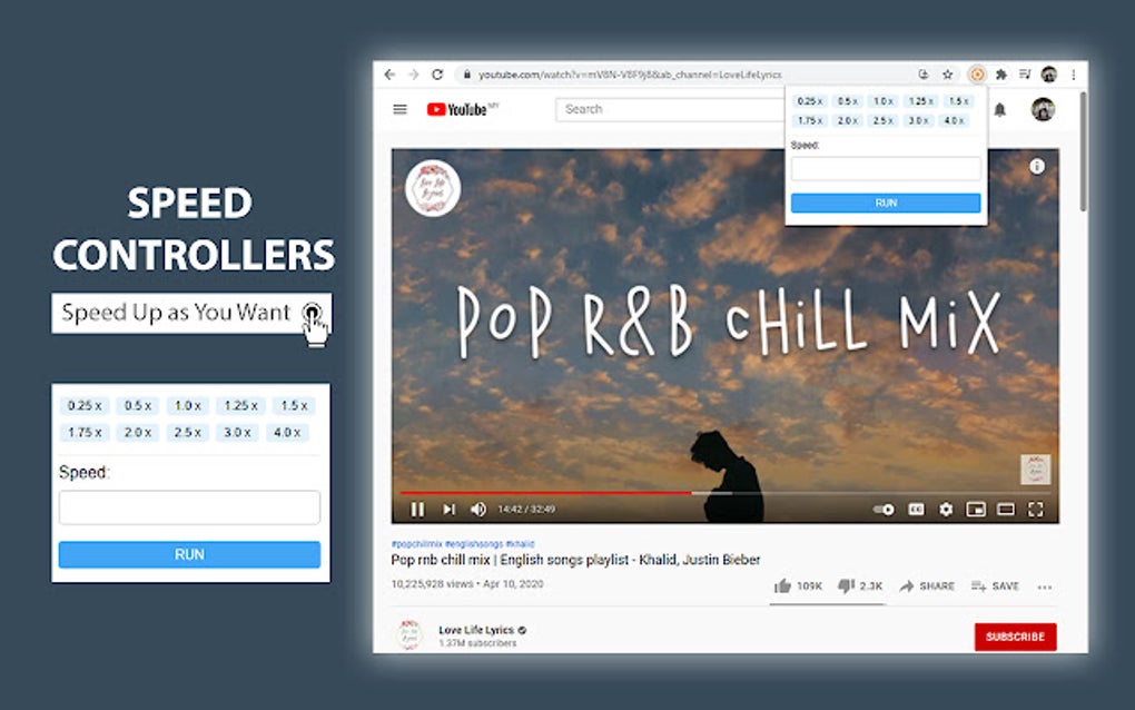 Video Speed Controller for Google Chrome - Extension Download