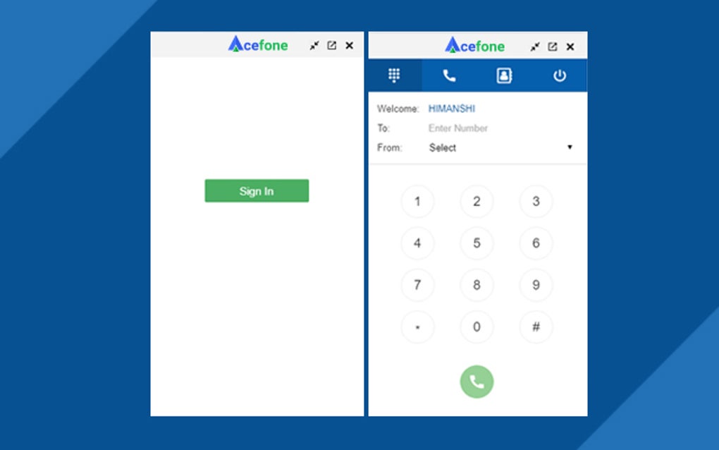 Acefone Extension For Bullhorn para Google Chrome - Extensión Descargar