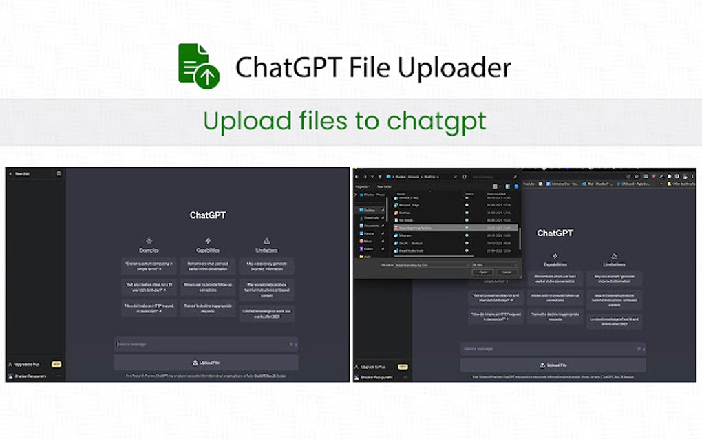 ChatGPT File Uploader para Google Chrome - Extensión Descargar