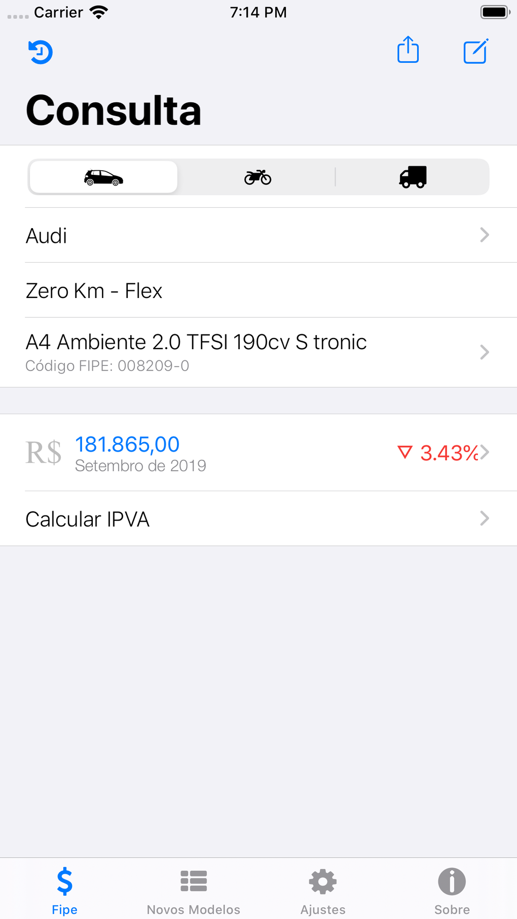 Car Ad - Tabela FIPE for iPhone - Download