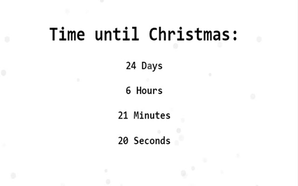Christmas Countdown para Google Chrome - Extensión Descargar