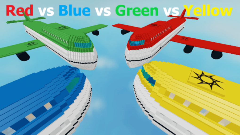 Airplane Wars Red vs Blue vs Green vs Yellow for ROBLOX - Game Download