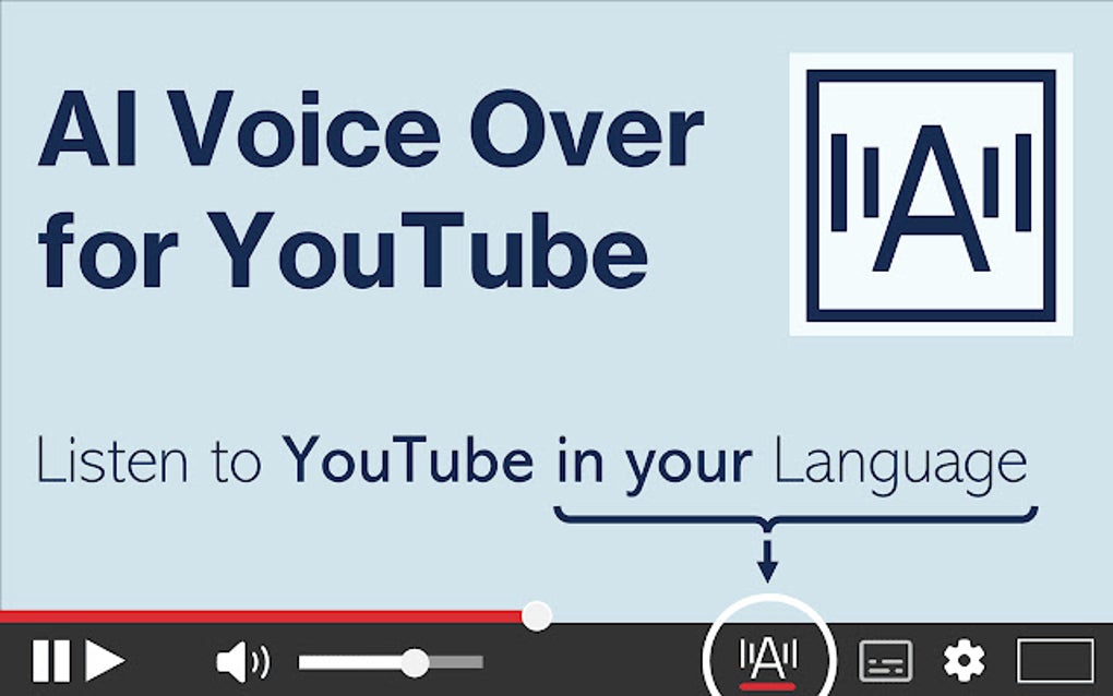 AI Voice Over for YouTube for Google Chrome - Extension Download