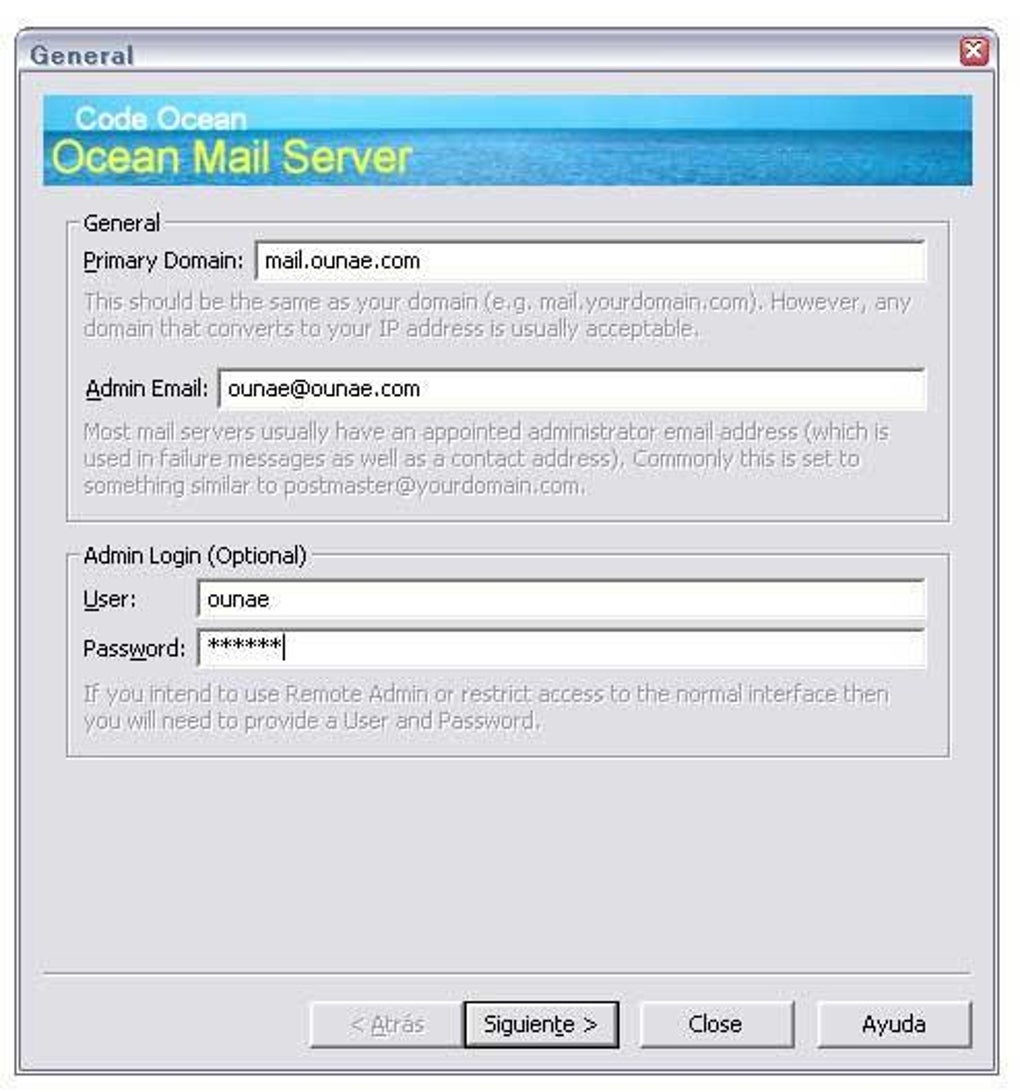 Ocean Mail Server - Descargar